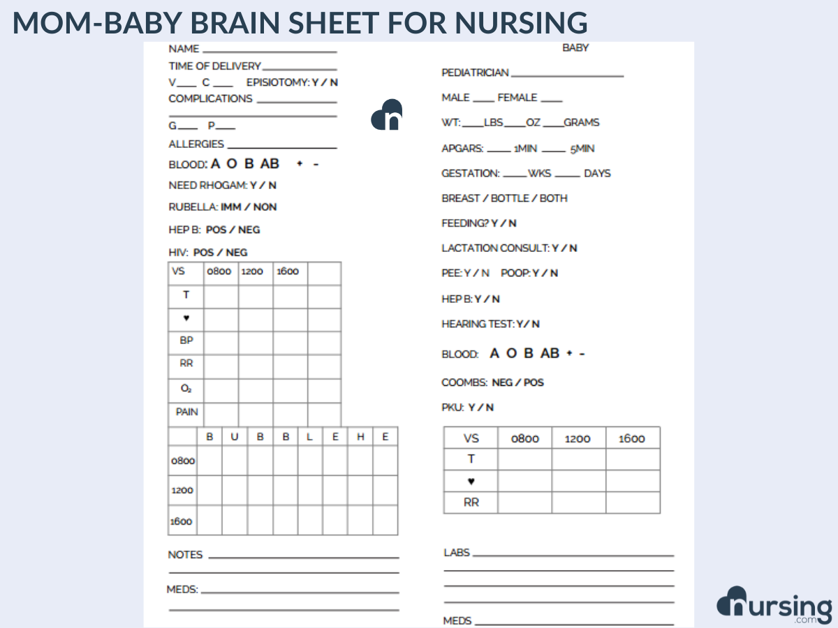 Ultimate Nursing Report Sheet Database & Free Downloads