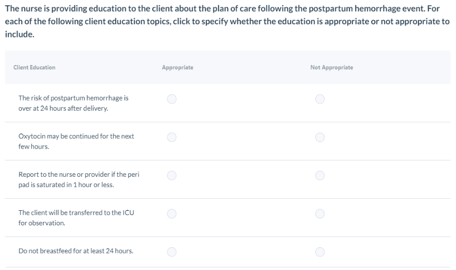 The Most Helpful Way to Answer Matrix Multiple Choice on the NGN NCLEX ...